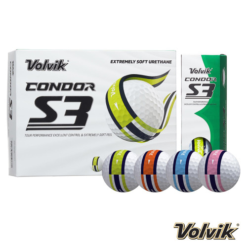 Golf Wholesale - UK - Europe - Brandfusion - Volvik Condor S3 Tour Soft 360